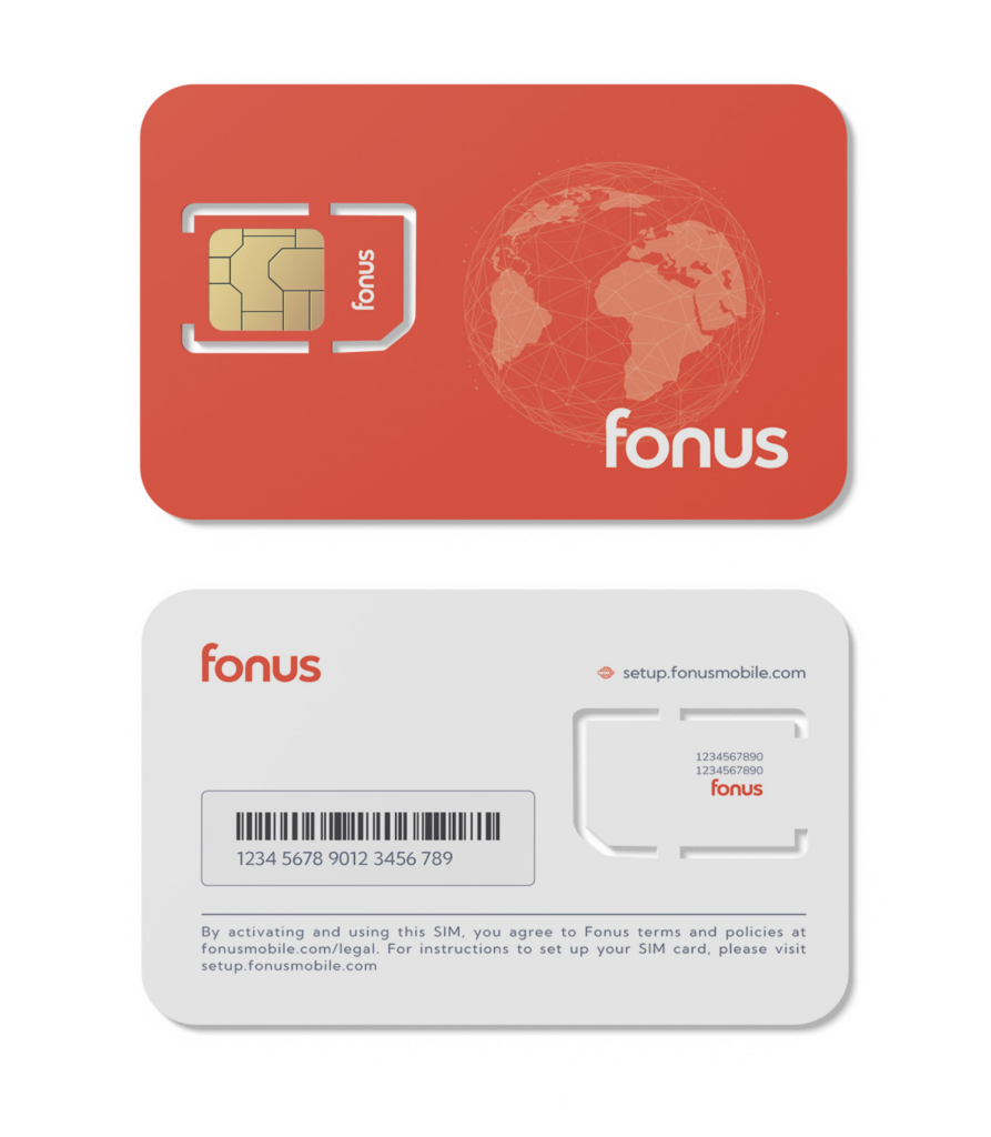 Choose SIM type - Fonus